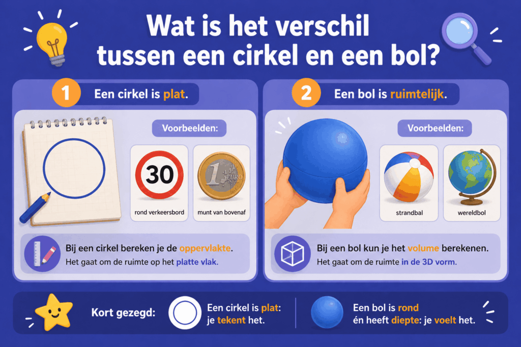 Inhoud van een bol berekenen uitleg voor ouders